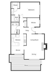 ESO - 1 Bed / 1 Bath – Front Porch